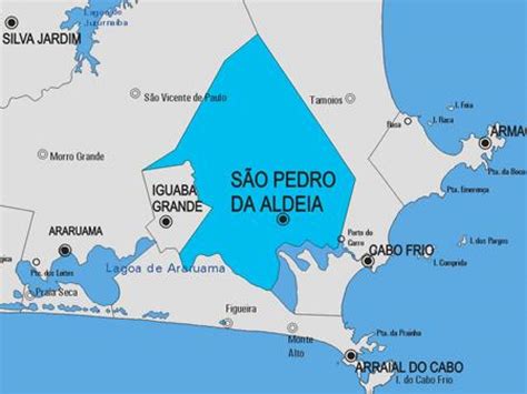 São Pedro Da Aldeia Município De Mapa Mapa De São Pedro Da Aldeia