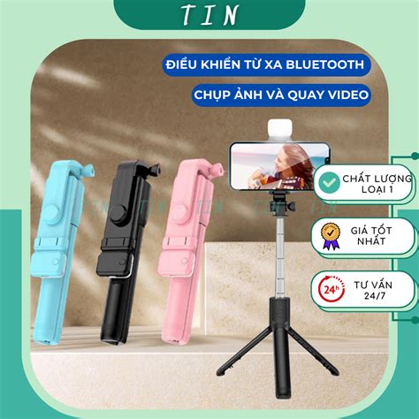 Tripod Điện Thoại Gậy Chụp Ảnh Ba Chân F210 F610 Kết Nối Bluetooth Có