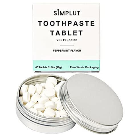 Chewable Toothpaste Tablets With Fluoride Pack Travel Sized Oral Care Eco Friendly Vegan