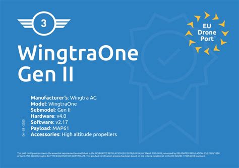 Wingtraone Gen Ii Receives C3 Certification From Eu Drone Port Eu