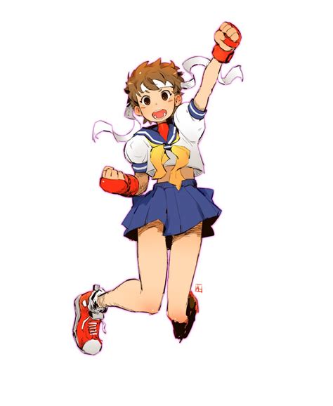 Kasugano Sakura Street Fighter Drawn By Andreacofrancesco Danbooru