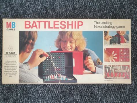 Vintage Mb Games Battleship Naval Strategy Game Retro Board Game