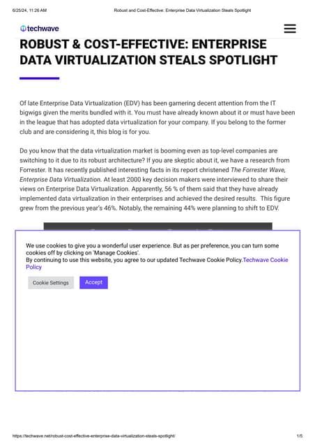 Robust And Cost Effective Enterprise Data Virtualization Steals Spotlightpdf