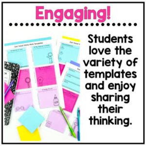 Exit Ticket Templates For Any Subject Print Digital Stellar Teaching Co