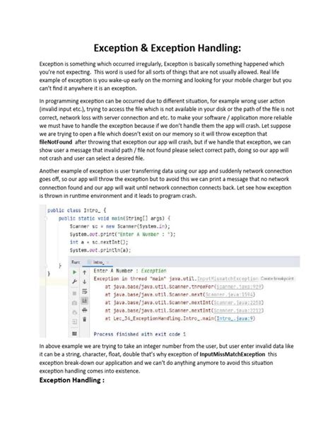 Exception Handling Pdf Application Software Computer File