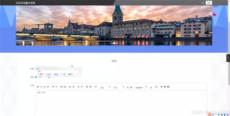 基于python flask框架的社区养老服务系统（开题 程序 论文） 计算机毕设 csdn博客