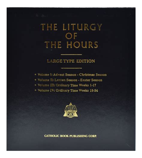 Liturgy Of The Hours 4 Volume Set Large Print Edition