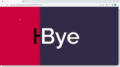Sliding Effect In Html Css And Javascript Youtube