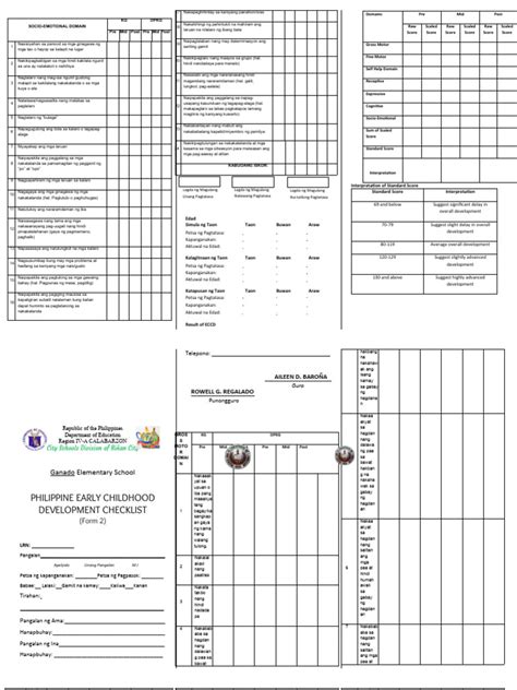 Eccd Form 2 Edited 2021 2020 Tagalog Final 2022 2023 Pdf