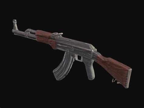 Ak 47 Rifle Download Free 3d Models Generated With Meshy Ai By