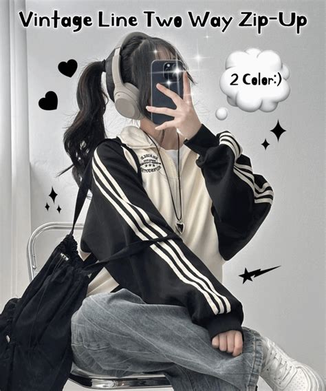 1 1💕 Y2k Street Fashion 집업 💚💛 에이블리