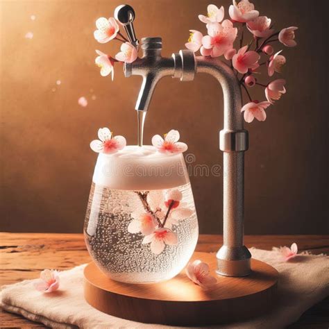 Cherry Blossom Soda Delicate And Effervescent Cherry Blosso So Stock