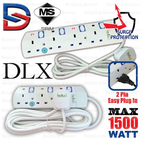 Dlx Extension Trailing Socket With 2 Or 5 Meters Wire Long Lazada