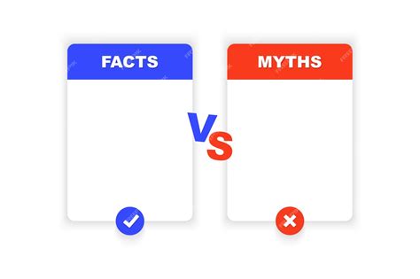 Premium Vector Facts Vs Myths Concept Of Thorough Factchecking Or