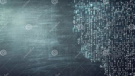 Binary Code On Dark Background Representing Data And Cybersecurity In Digital Technology Concept