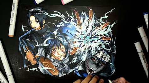 Sasuke Uchiha Chidori Drawing