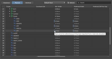 defining design requirements using the constraint manager altium designer 25 technical