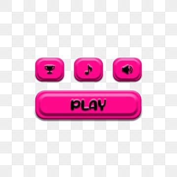 Colorful Game Buttons Set Game Buttons Set PNG And Vector With Transparent Background For