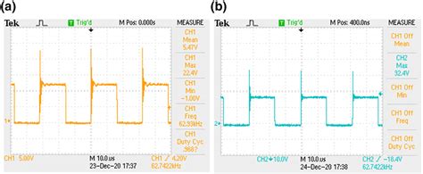 Experimental Waveforms Of Commutation Overvoltage Of The Dc Dc Download Scientific Diagram