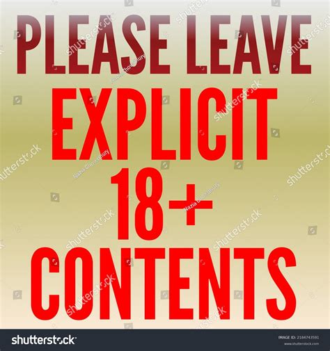 Warning Sign Explicit Contents Parental Alert Stock Illustration Shutterstock
