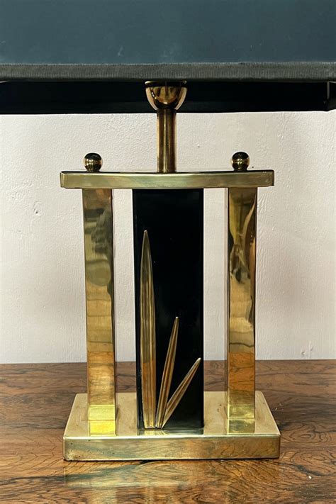 Brass Lamp With Black Shade The French House York