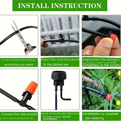 M Drip Irrigation Kit Garden Watering System With Distribution Pipe Dripping Kit DIY Water