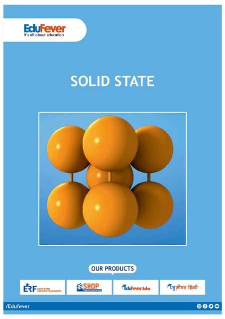 Solid State Chemistry Revision Notes Pdf