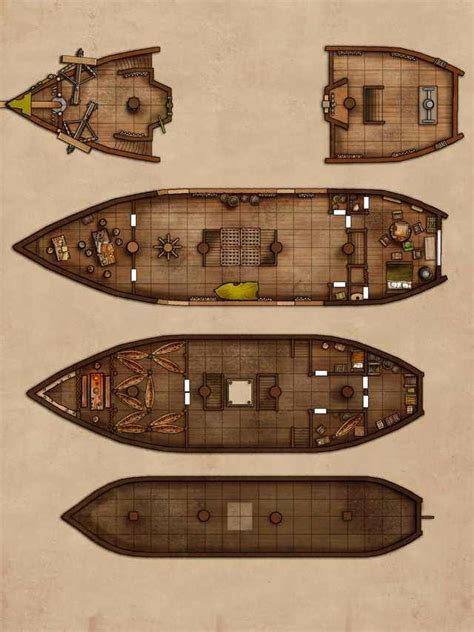 Boat Battlemaps Imgur Fantasy Map Tabletop Rpg Maps Ship Map