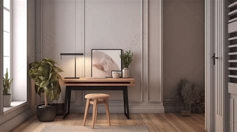 독서 공간 설정 및 장식을 갖춘 아늑한 홈 오피스 안식처의 3d 그림 설정 배경 살다 배경 테이블 램프 배경 이미지 Hd 설정 살다 테이블 램프 배경 사진 무료