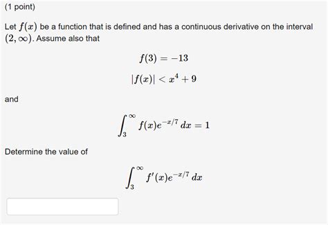 solved let f x be a function that is defined and has a