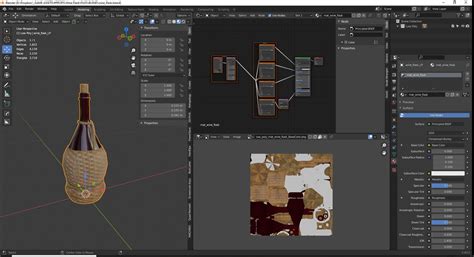 Artstation Old Wine Bottle Game Ready Game Assets