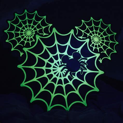 Mickey Mouse Spiderweb Mickey Glow In The Dark Crossbody Purse
