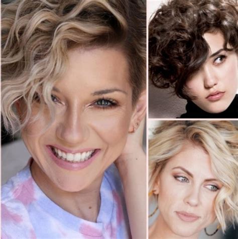 Асиметричен боб на чуплива и къдрава коса Снимки За Жената