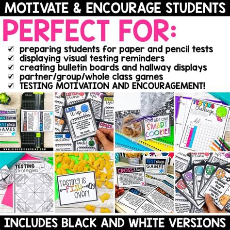 Testing Motivation Encouragement Notes Test Taking Strategies Test Prep