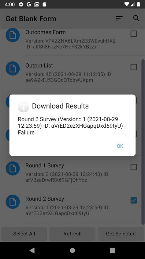 dynamic data attachments mobile download form error kobo on your own server kobotoolbox