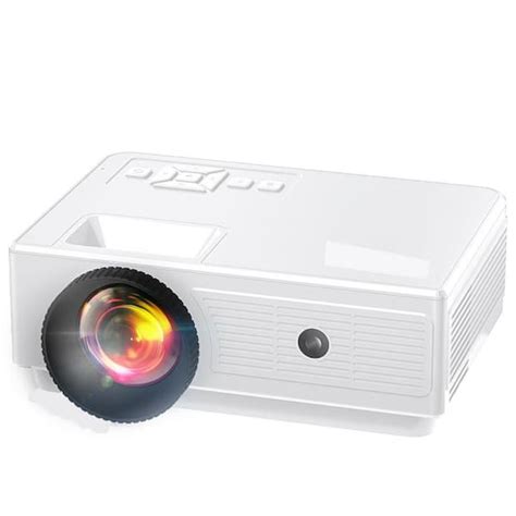 Vrby 1280 X 720 Hd 1080p Portable Mini Projector With 450 Lumens Compatible With Ios Android