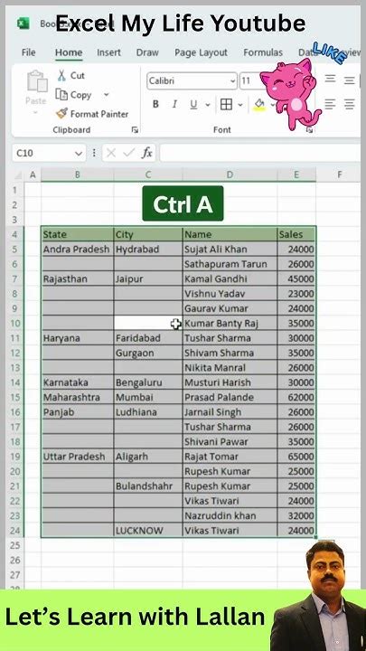Excel Excelshortcuts Exceltips Exceltrickslearnexcel Keyboardshortcutsviralreels