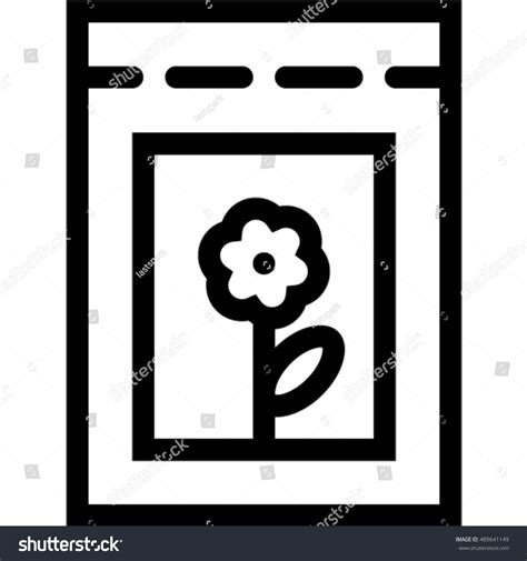 Seed Outline Icon Stock Vector Royalty Free 489641149 Shutterstock