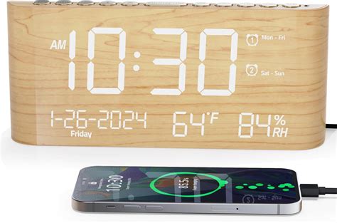 Yortot 11 2 Large Digital Wall Clock For Seniors With Remote Day And Date Calendar