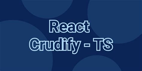 Github Gayanukabulegodareact Crudify Ts A Crud Application Built