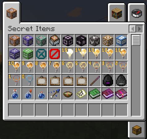 Secret Items Tab Gallery