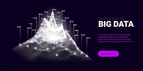 Premium Vector Big Data Stream And Business Analytics