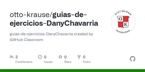 Github Otto Krauseguias De Ejercicios Danychavarria Guias De Ejercicios Danychavarria