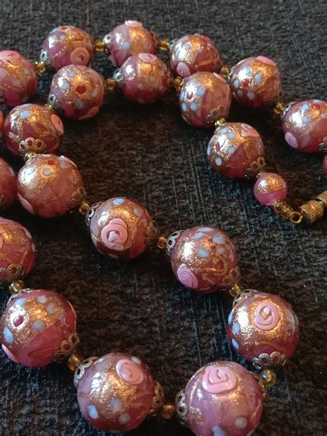 Антикварные бусы колье венецианское стекло — цена 4700 грн в каталоге Колье и ожерелья Купить