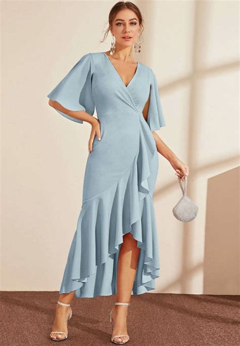 15 красивых нежно голубых платьев на весну Womens Trendy Dresses Wrap Dress Dress For Short
