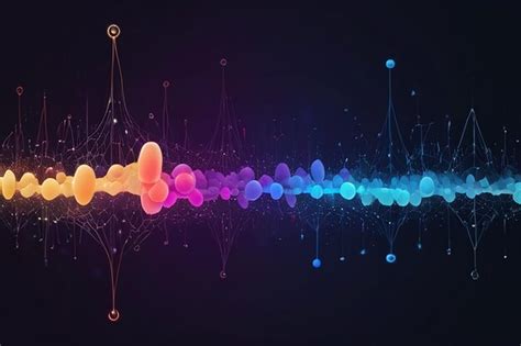 Cyber Big Data Flow Particles Bokeh Digital Neural Network Concept Of Ai Artificial Premium Ai