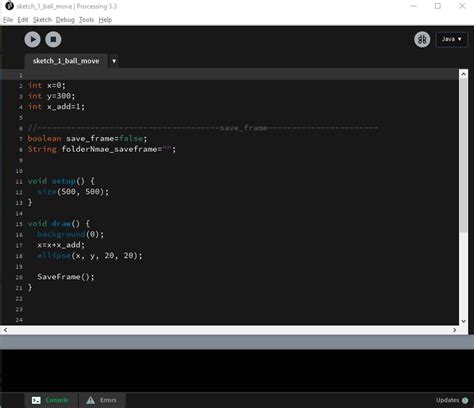 Processing 教程 界面和参数介绍