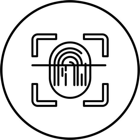 Premium Vector Thumb Print Vector Icon Can Be Used For Biometrics Iconset