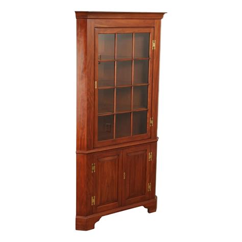 Henkel Harris Cherry Corner Cabinet Chairish