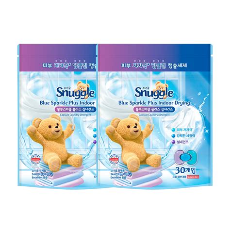 스너글 스너글 초고농축 캡슐 세제 블루스파클 플러스 실내건조 30개입 2개 위시버킷